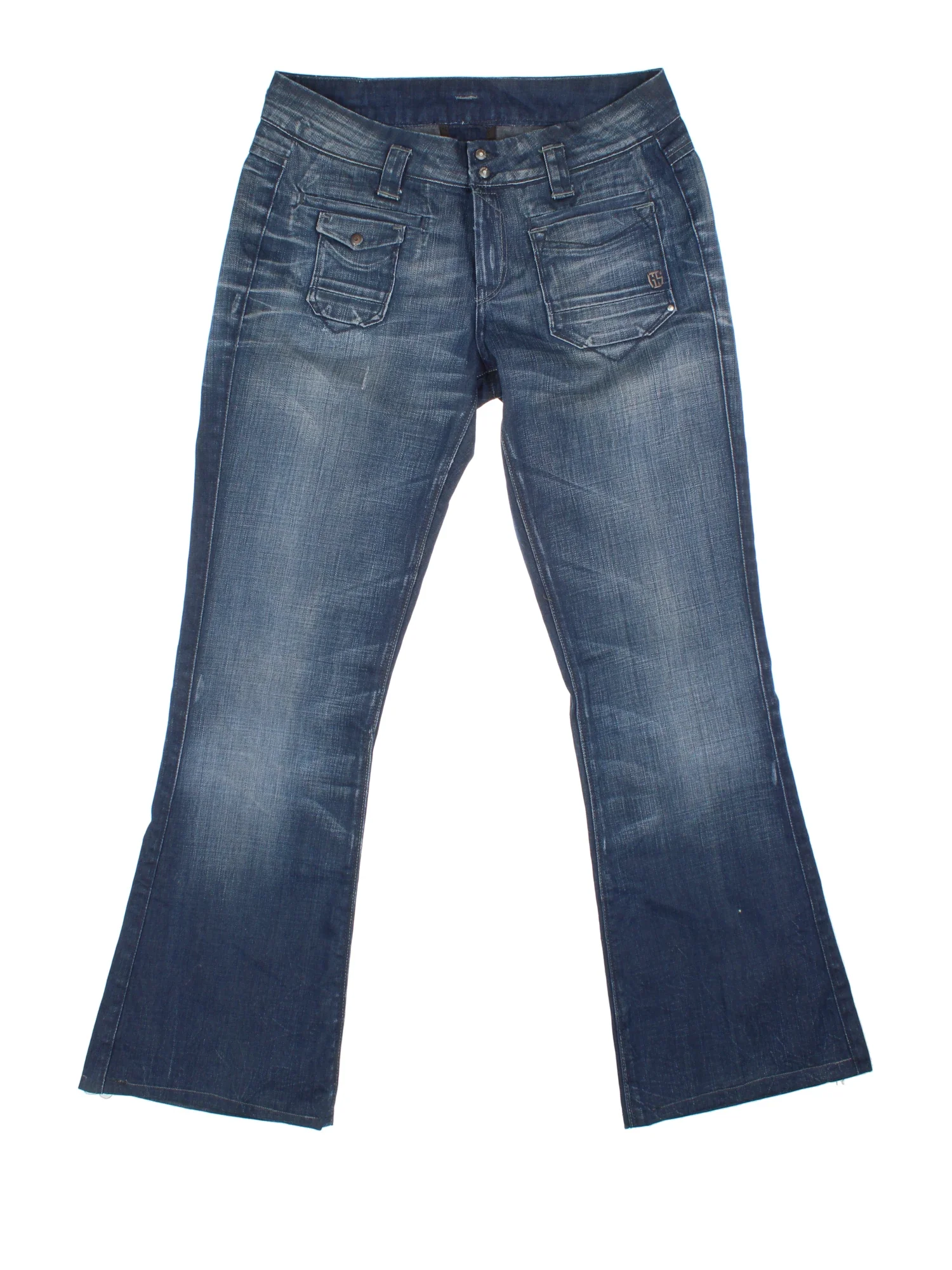 Y2K G-Star Raw Low Rise Flared Jeans (Size L) – VintageFolk