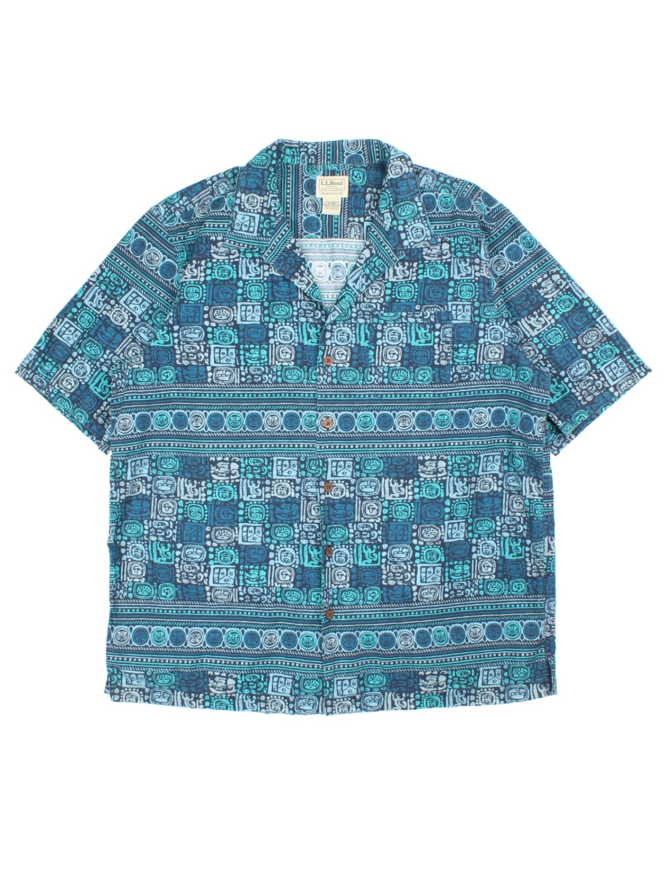 L.L. Bean Aztec Shirt (Size Blue) – VintageFolk